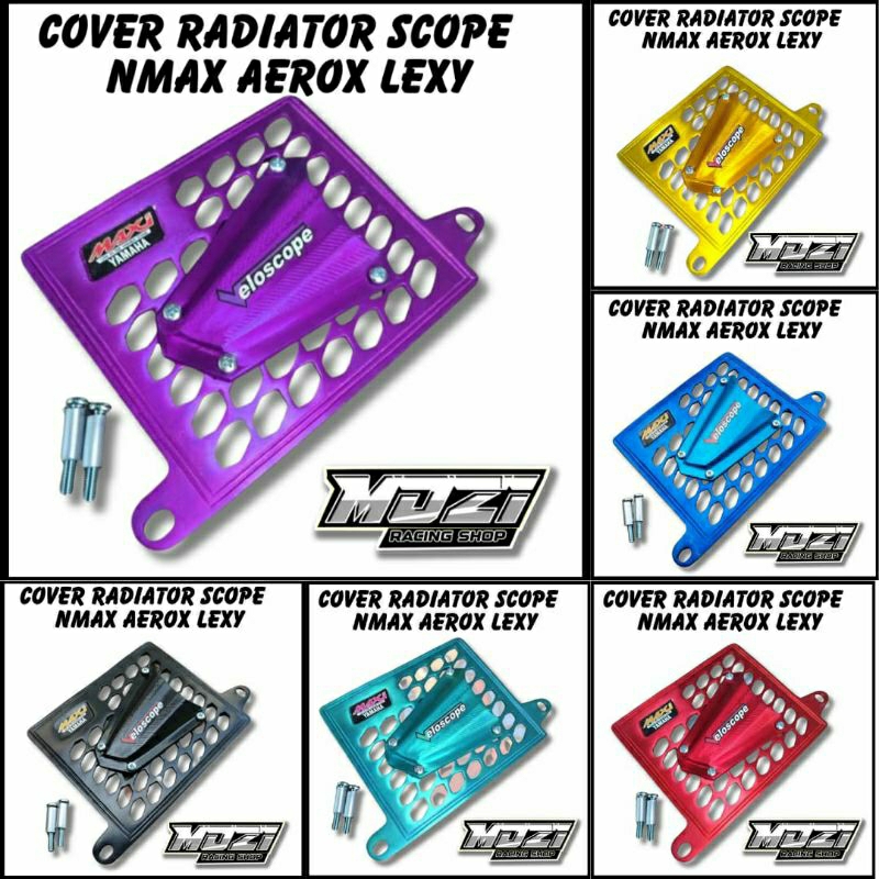 Jual Cover Radiator cnc Aluminium Maxi Airscope Veloscope Nmax Old New ...