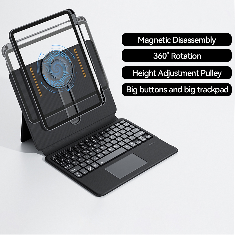 Jual GOOJODOQ 2in1 Magnetic 360°rotation Keyboard Case For iPad Gen9 8 ...