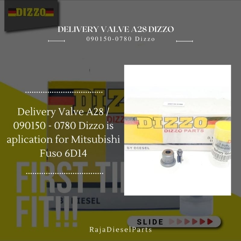 Jual (DIZZO) DELIVERY VALVE A28 MITSUBISHI FUSO 6D14 090140-0780 | Shopee Indonesia