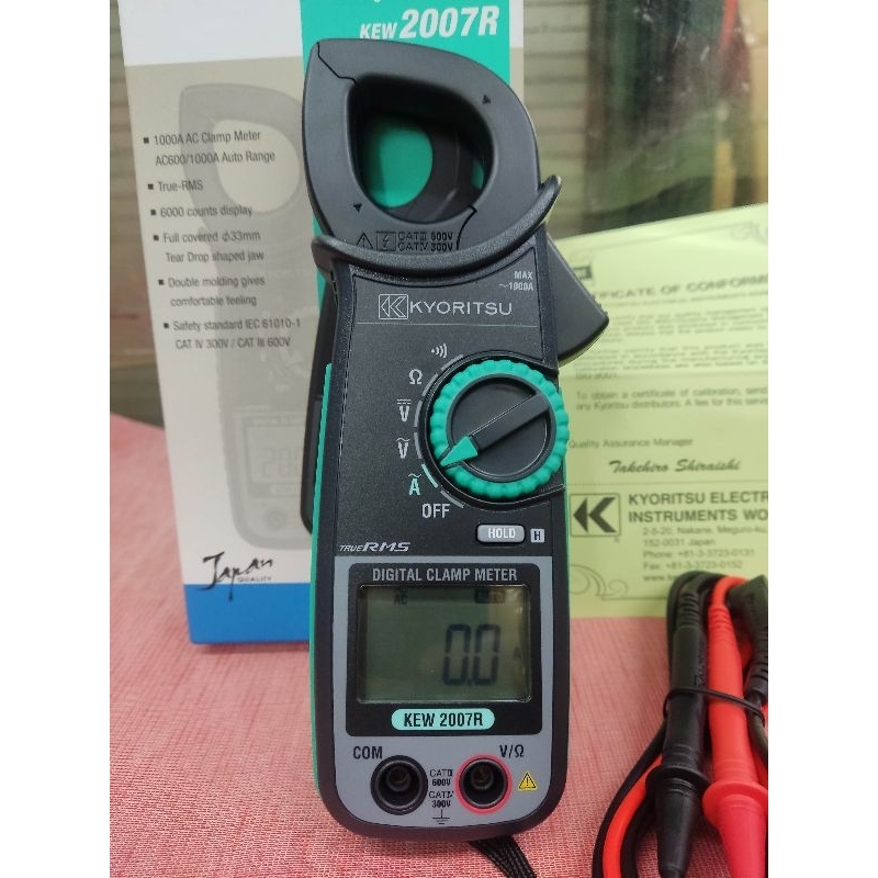 Jual KYORITSU 2007R Digital Clamp Meter 1000A AC | Shopee Indonesia