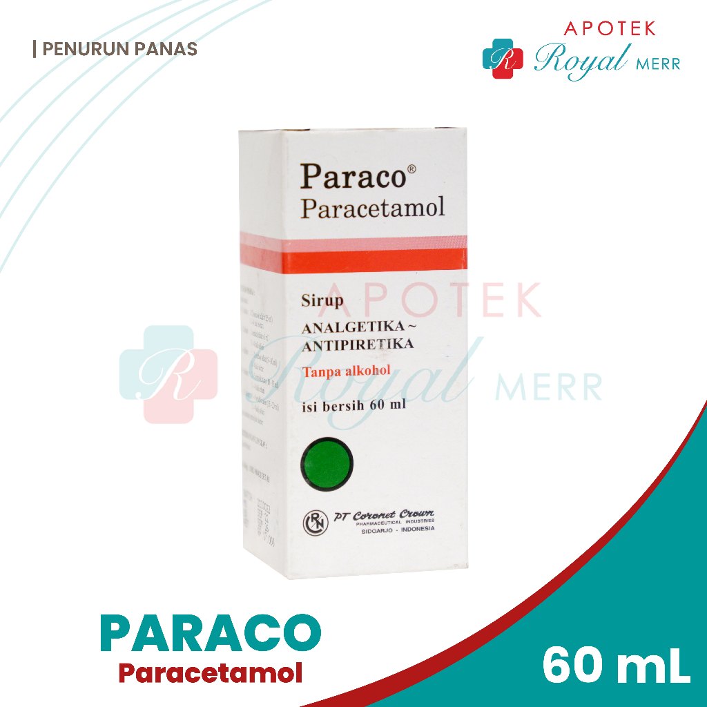 Jual PARACO SIRUP 60ML Membantu Meringankan Sakit Kepala dan Demam ...