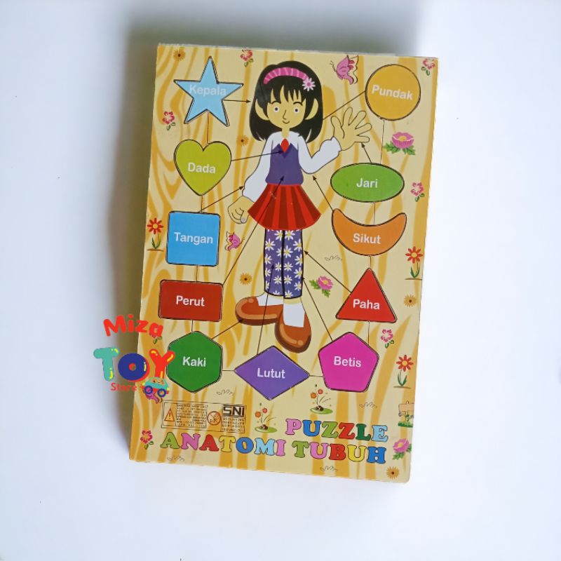 Jual puzzle anatomi tubuh manusia - puzzle kayu - mainan edukasi ...
