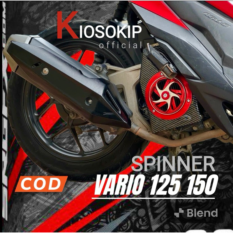 Jual SPINNER CARBON VARIO SPINER VARIO 125 150 COVER RADIATOR ARM SET ...