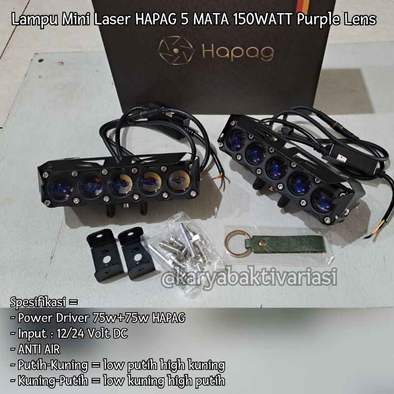 Jual LAMPU MINI LASER HAPAG 5 MATA 150 WATT | Shopee Indonesia