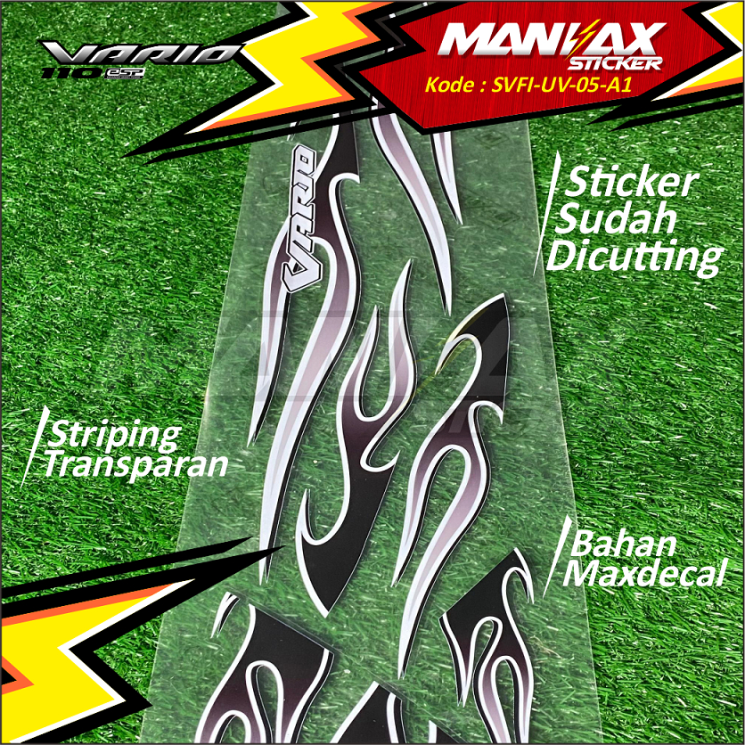 Jual Stiker Striping Transparan Vario 110 Fi Custom Api Hotwheels - SVFI-UV | Shopee Indonesia