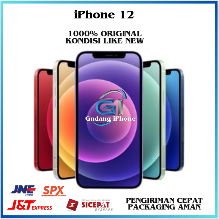 Jual iPhone 12 64GB 128GB 100% ORIGINAL SECOND APPLE / KONDISI MULUS ...