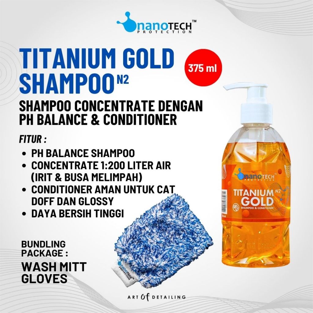 Jual TITANIUM GOLD SHAMPOO - nanoTECH PROTECTION - SHAMPOO CUCI SALJU ...