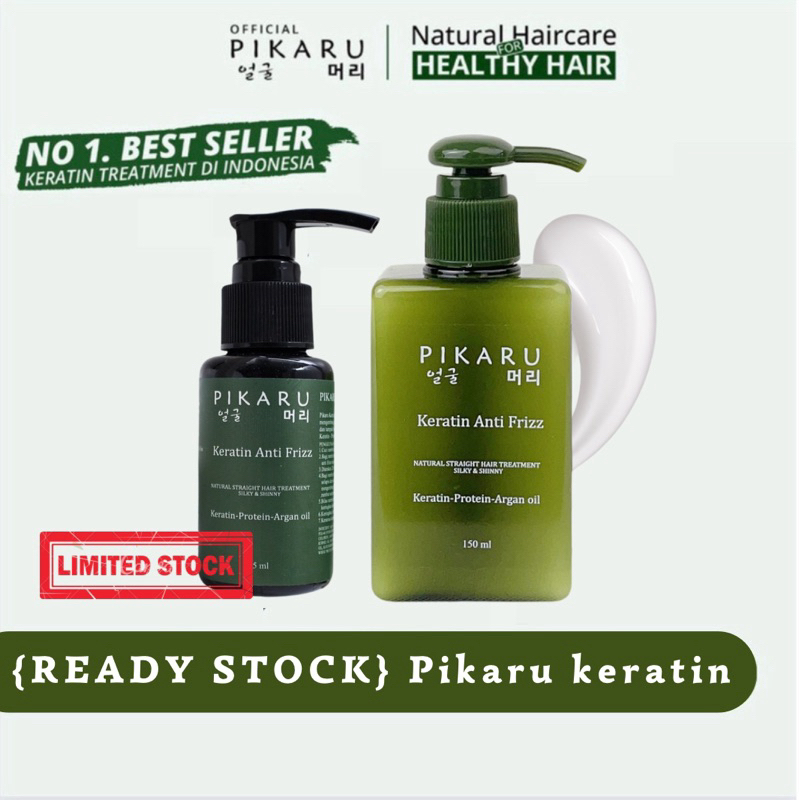 Jual Pikaru Keratin Rambut Anti Frizz Pelurus Rambut Treatment Rambut ...