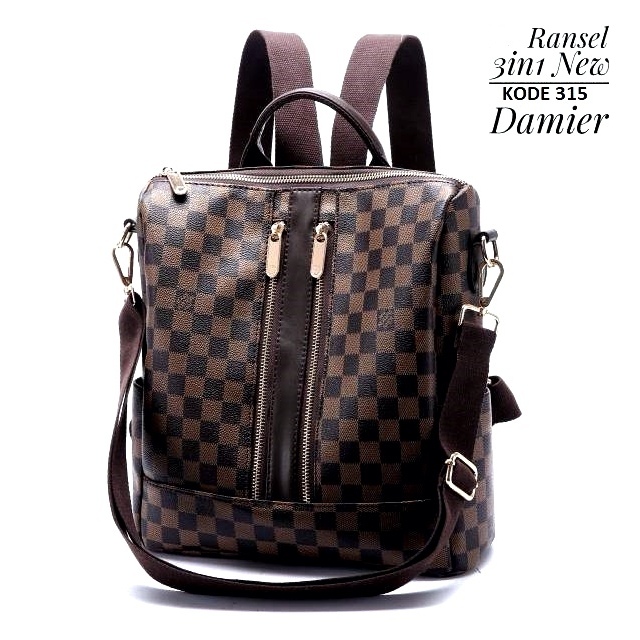 Jual 315 Tas Ransel Wanita 3in1 2Resleting Tas Batam Import Murah Women ...