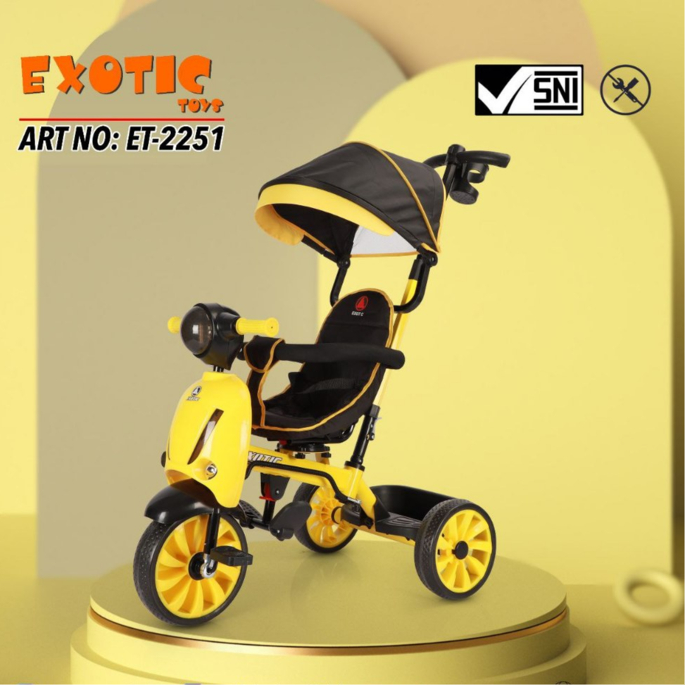 Jual SEPEDA RODA TIGA ANAK MODEL MOTORCYCLE BY EXOTIC ET-2251 // SEPEDA ...