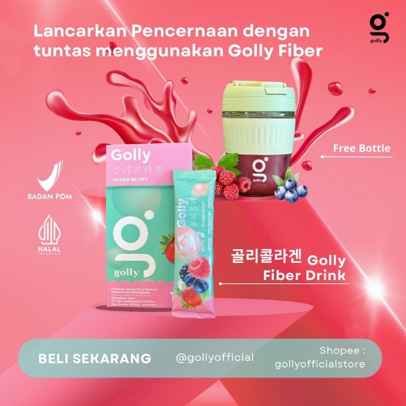 Jual Golly Fiber Drink - Minuman Fiber Tinggi Serat dan Diet Detox 1 ...