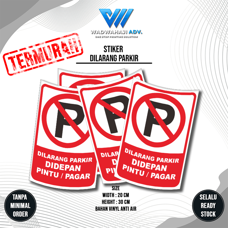 Jual STIKER DILARANG PARKIR | P CORET | STIKER NO PARKIR AREA ...