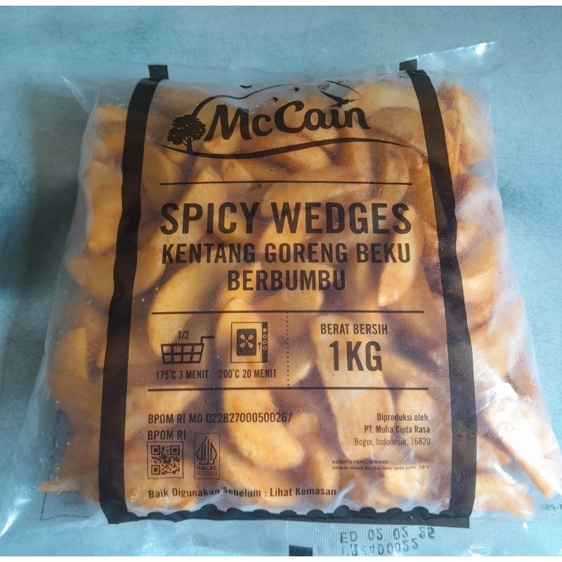 Jual Kentang Mc Cain Spicy Wedges 1 kg | Shopee Indonesia