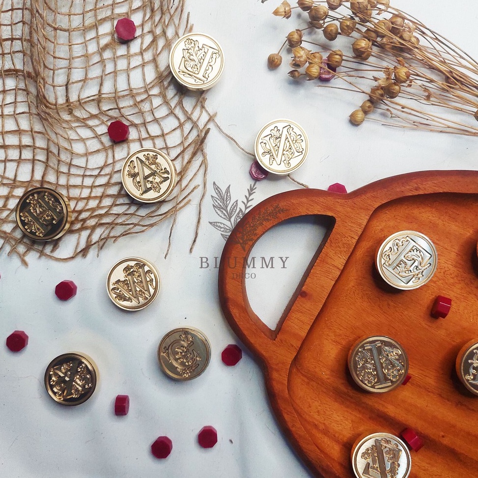 Jual Tren Code5mLa AZ Wax Seal Stamp ALPHABET Segel Surat Vintage ...