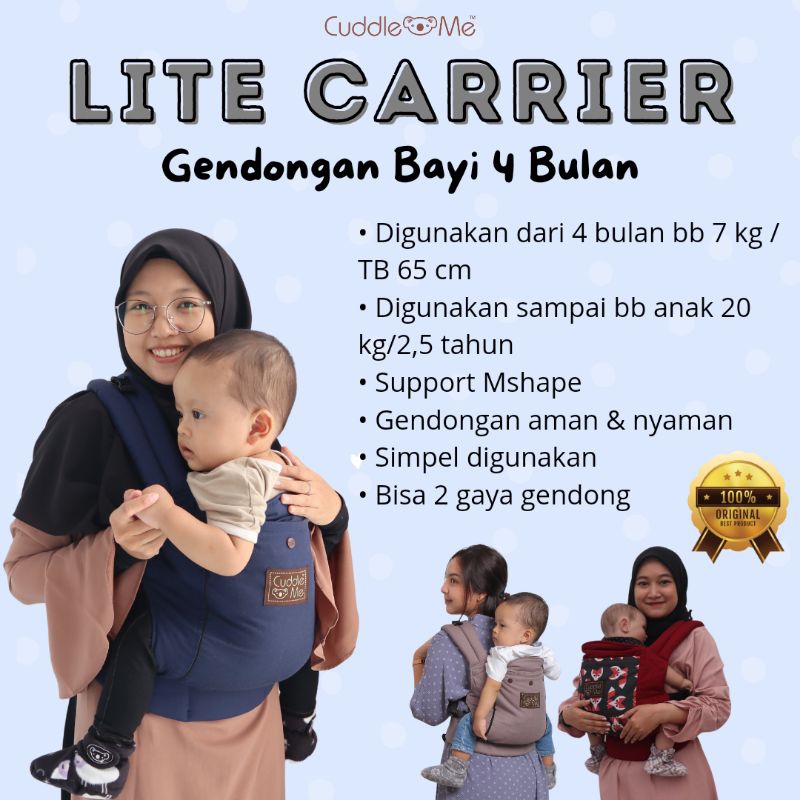 Jual Cuddleme Lite Carrier Gendongan Lite carrier cuddleme gendongan ...