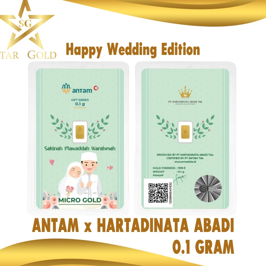 Jual Update Star Gold Logam Mulia Micro Gold Antam Hartadinata 1 Gram ...