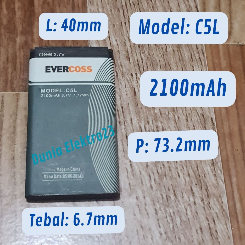 Jual Baterai Li-ion Polymer Doubel Power Kapasitas & Ukuran Cek Varian ...