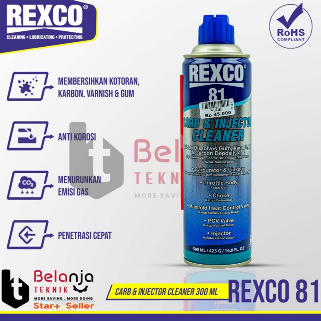 Jual Rexco 81 Pelumas Pembersih Karburator dan Injektor Cleaner 500 ML ...