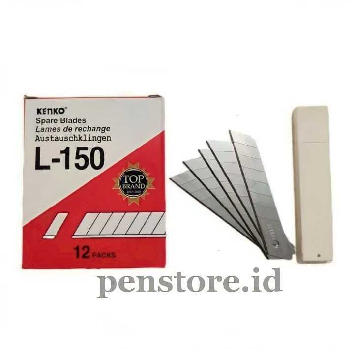 Jual (tube = 5pcs)REFIL Isi Cutter Blade Besar L150 Kenko besi Original ...