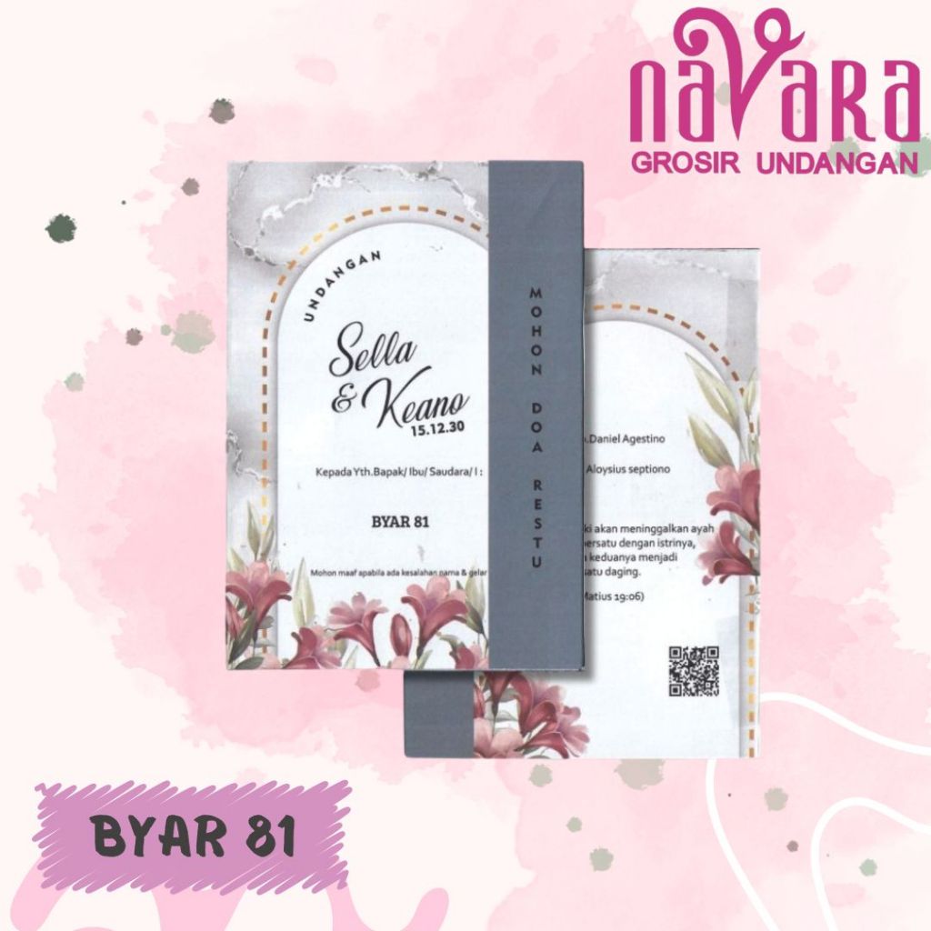 Jual Blangko undangan Byar 81 Harga murah grosir langsung dari produsen ...