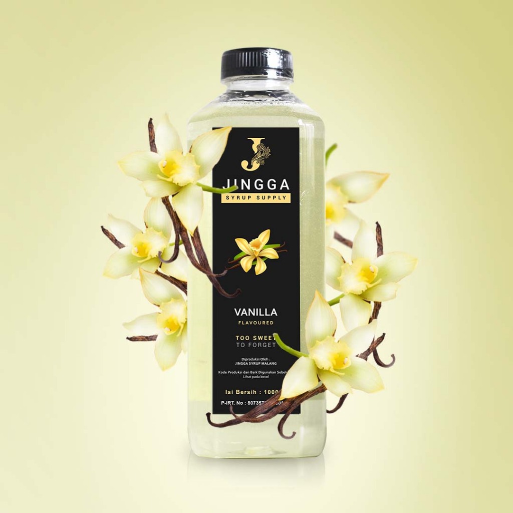 Jual JINGGA Vanilla Syrup 1000ml - Sirup Vanila Untuk Coffee Latte ...