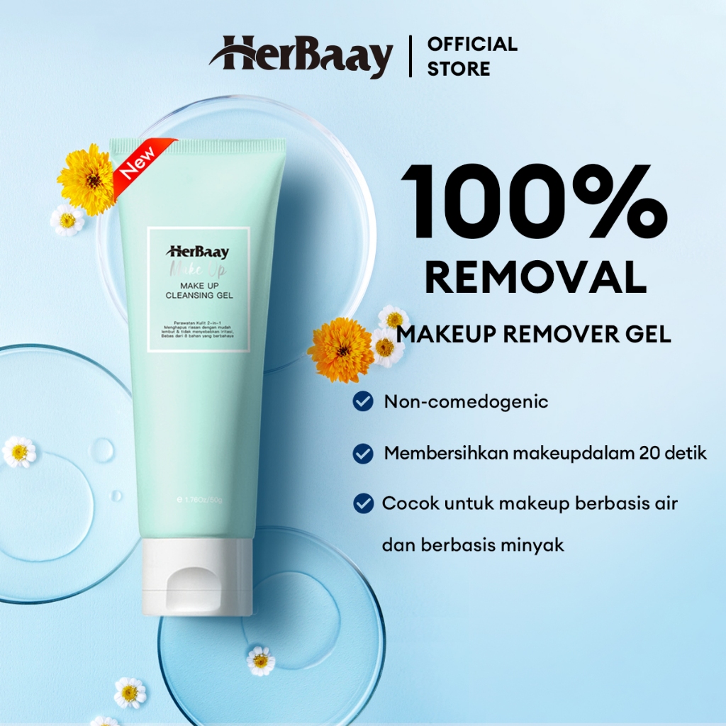 Jual Herbaay Soothing Cleansing Gel- Makeup Cleansing Balm Untuk Makeup ...