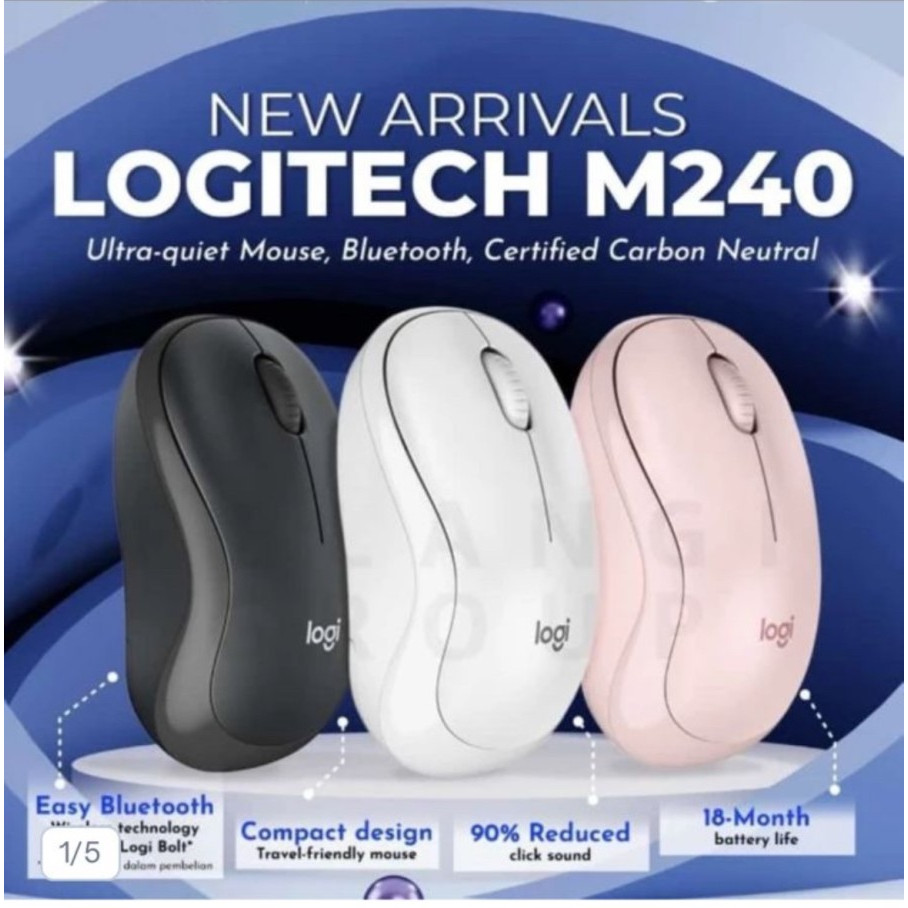 Jual MOUSE WIRELESS LOGITECH M240 | Shopee Indonesia