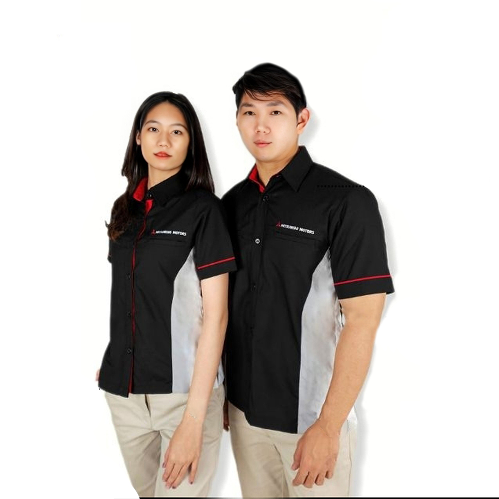 Jual Baju Mitsubishi Kemeja Kantor Formal Casual Kemeja Seragam Kerja ...