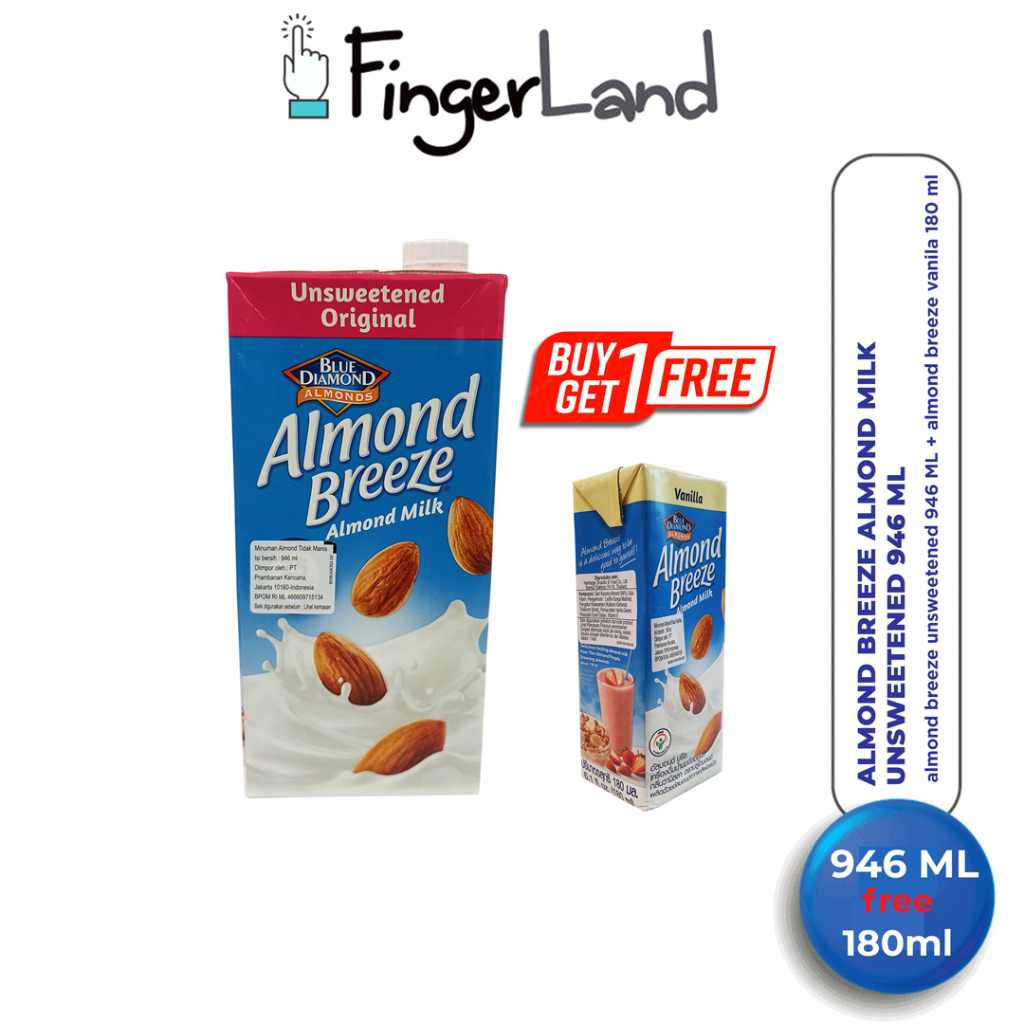 Jual ALMOND BREEZE Almond Milk Unsweetened 946 ml Susu Almond Unsweetened | Shopee Indonesia