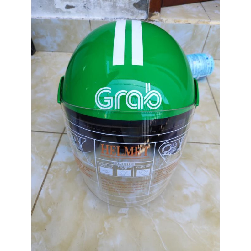 Jual JAKET GRAB DAN HELM GRAB BARU BELUM TERPAKAI | Shopee Indonesia