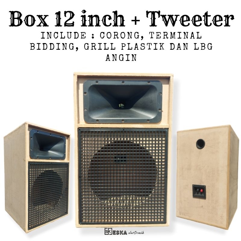Jual Box Speaker 12 inch + ram tweeter Box Sound 12 dan 10 inch Tweeter ...
