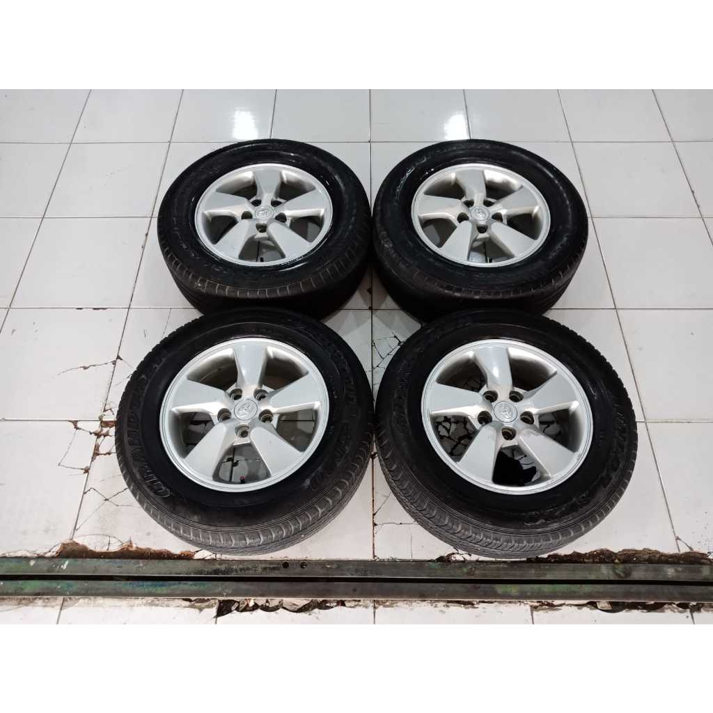 Jual velg mobil oem toyota rush r16 pcd 5x114 + ban seken 4 pcs ...