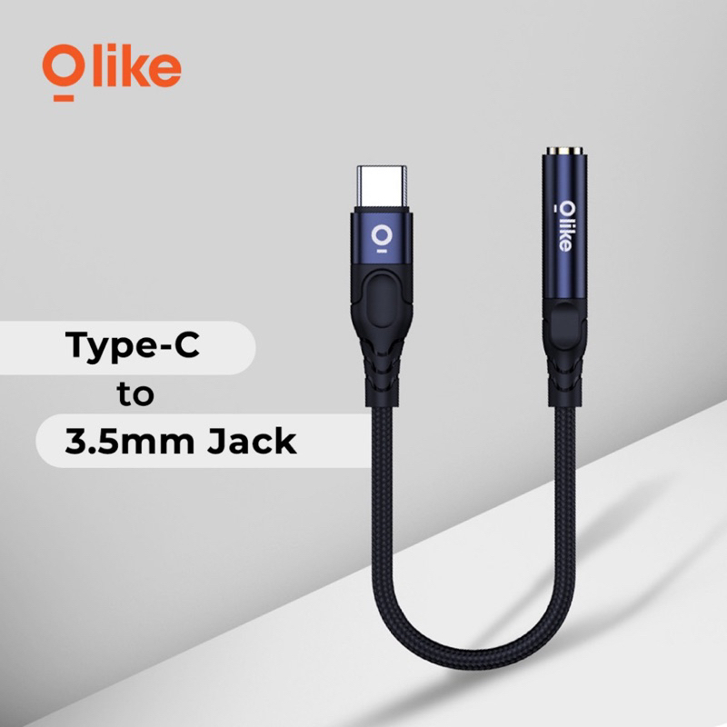 Jual OLIKE Audio Adapter ATC1 Kabel Converter Type-C to Jack AUX 3.5mm ...