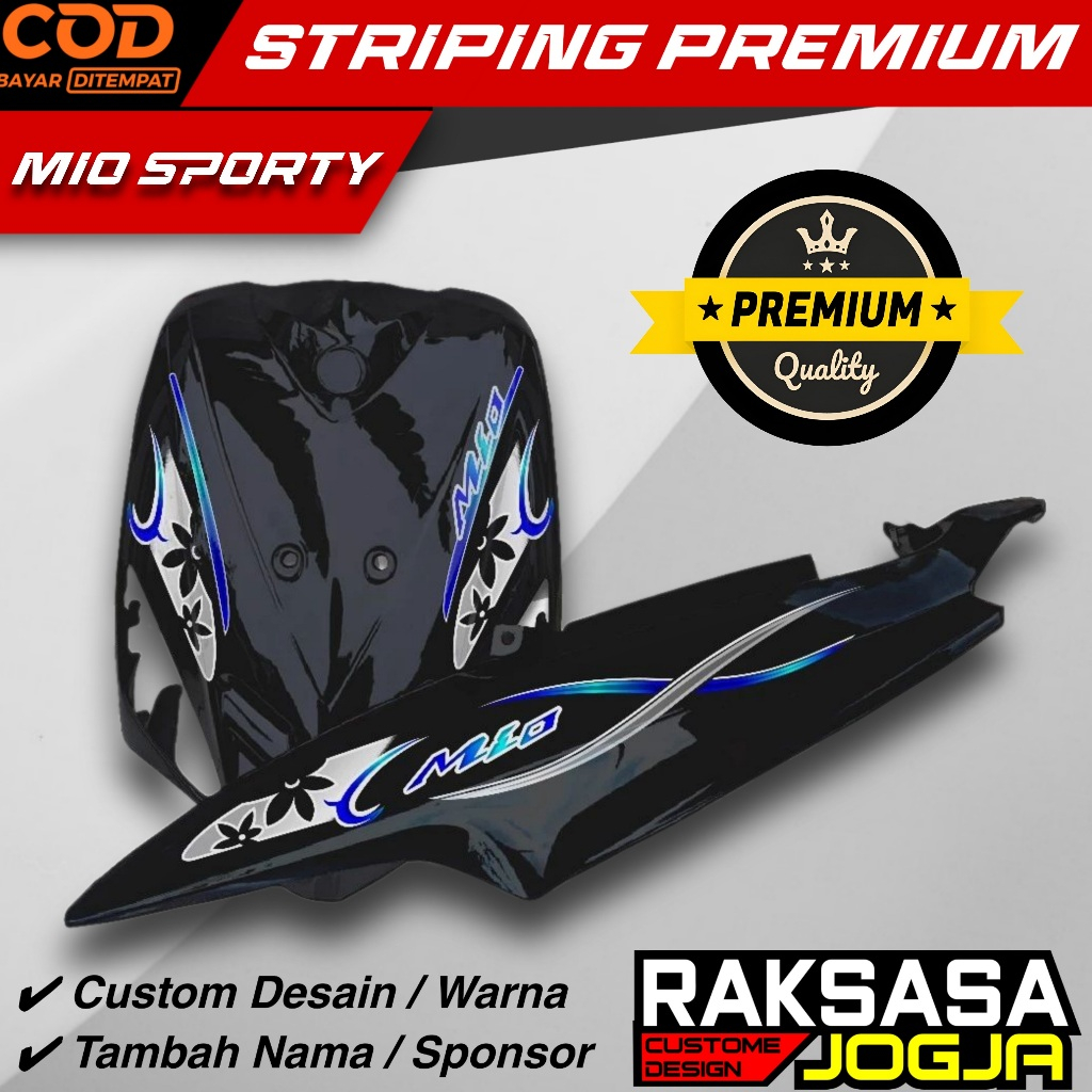 Jual STRIPING CUSTOM MIO SPORTY VINIL DAN TRANSPARANT KUALITAS PREMIUM ...