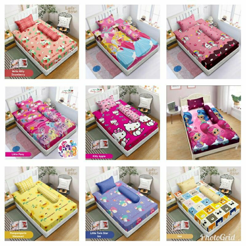 Jual Sprei lady rose 100 x 200(single)- sprei bola - sprei anak - sprei ...