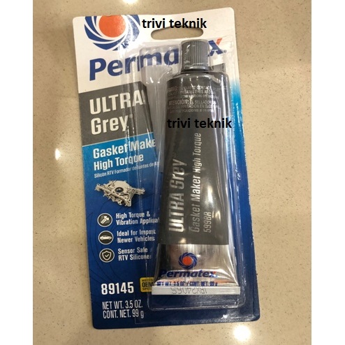 Jual ultra grey torque rtv silicone gasket maker Permatex 89145,lem 599 br | Shopee Indonesia