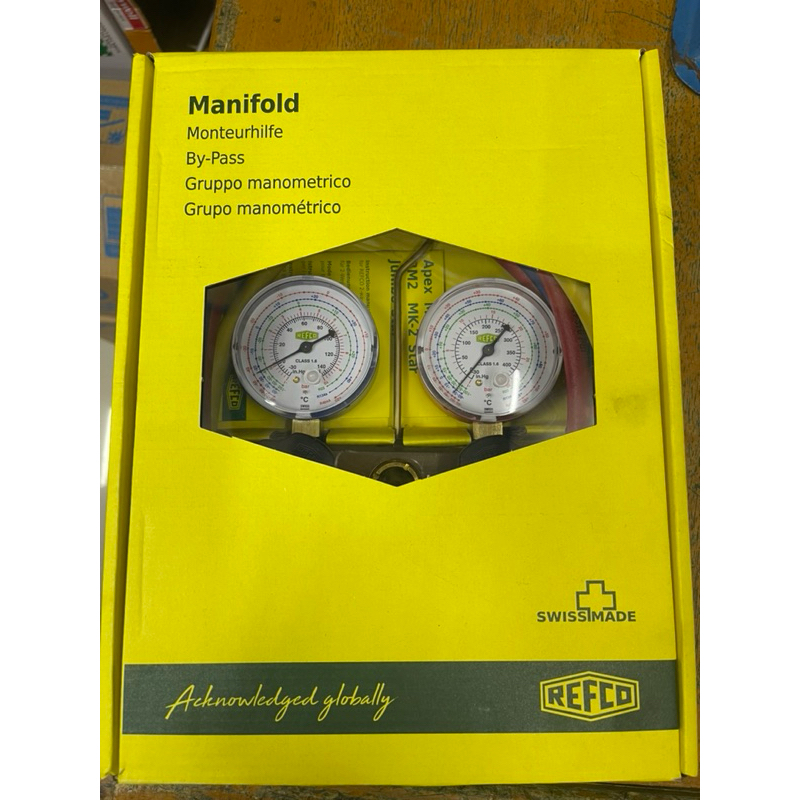Jual Manifold AC analiser AC REFCO R22 R134A R404A ORIGinal | Shopee ...