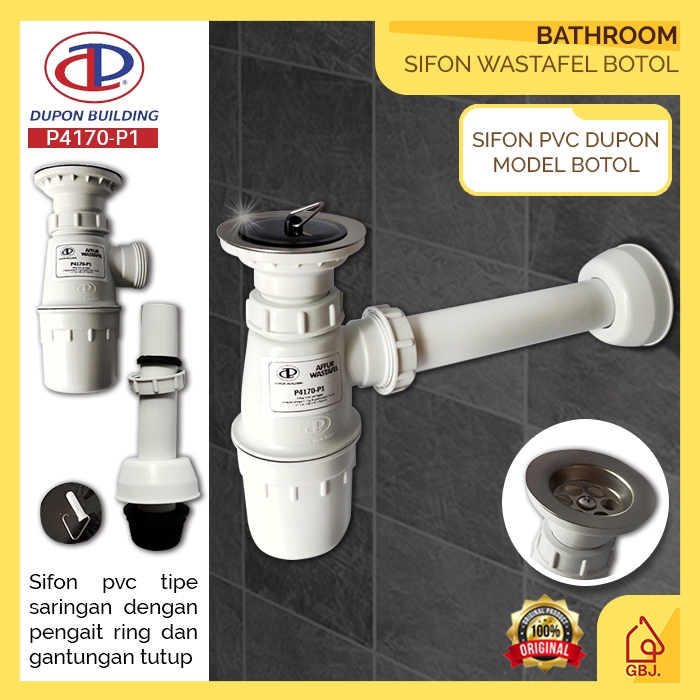 Jual SIFON BOTOL WASTAFEL PVC DUPON P4170-P1 SIFON PLASTIK PIPA ...