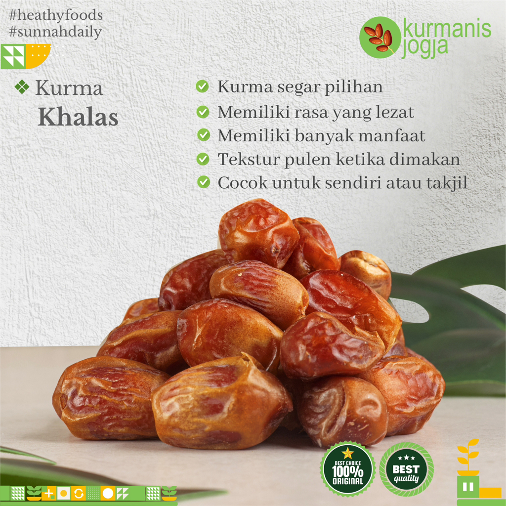 Jual kurma khalas arab kholas saad al barakah | Shopee Indonesia