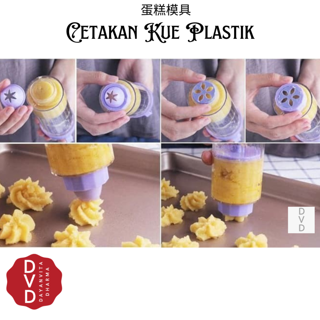 Jual Cetakan Kue Plastik 18 Varian - Cetakan Kue Kering 10 Motif 8 Cone ...