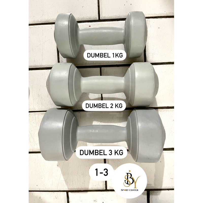 Jual Barbel Plastic/ Dumbell Plastic 3KG Merk HERCULES Kualitas Bagus | Shopee Indonesia