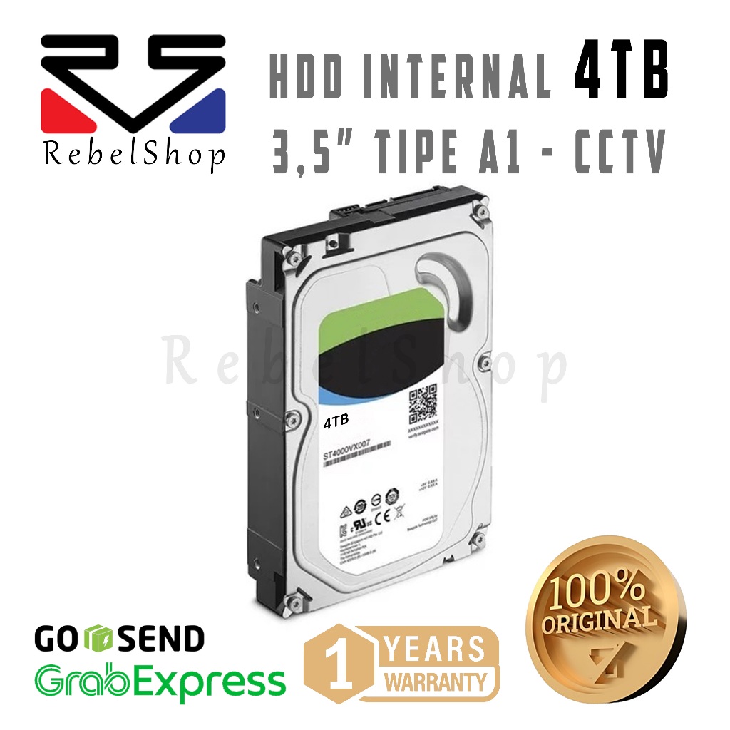 Jual Hard Disk Internal 4 TB / 4TB PC 3.5" HDD Sata For CCTV DVR / NVR ...