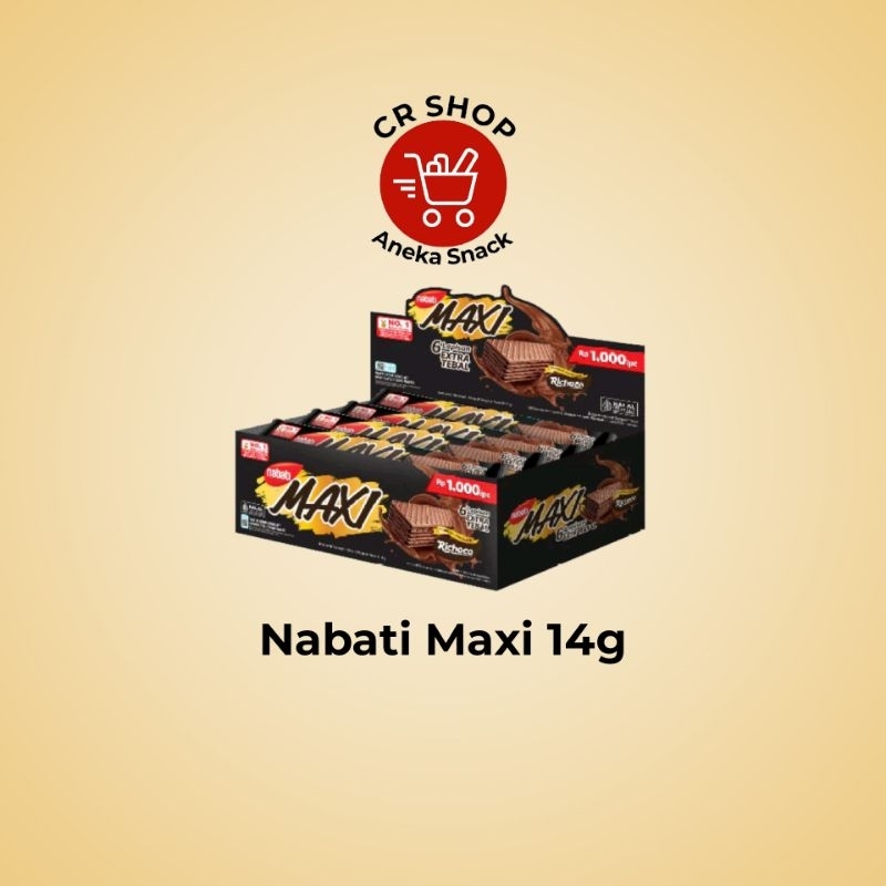 Jual PROMO!!! Nabati Wafer Maxi @14g (1box=20pcs) | Shopee Indonesia