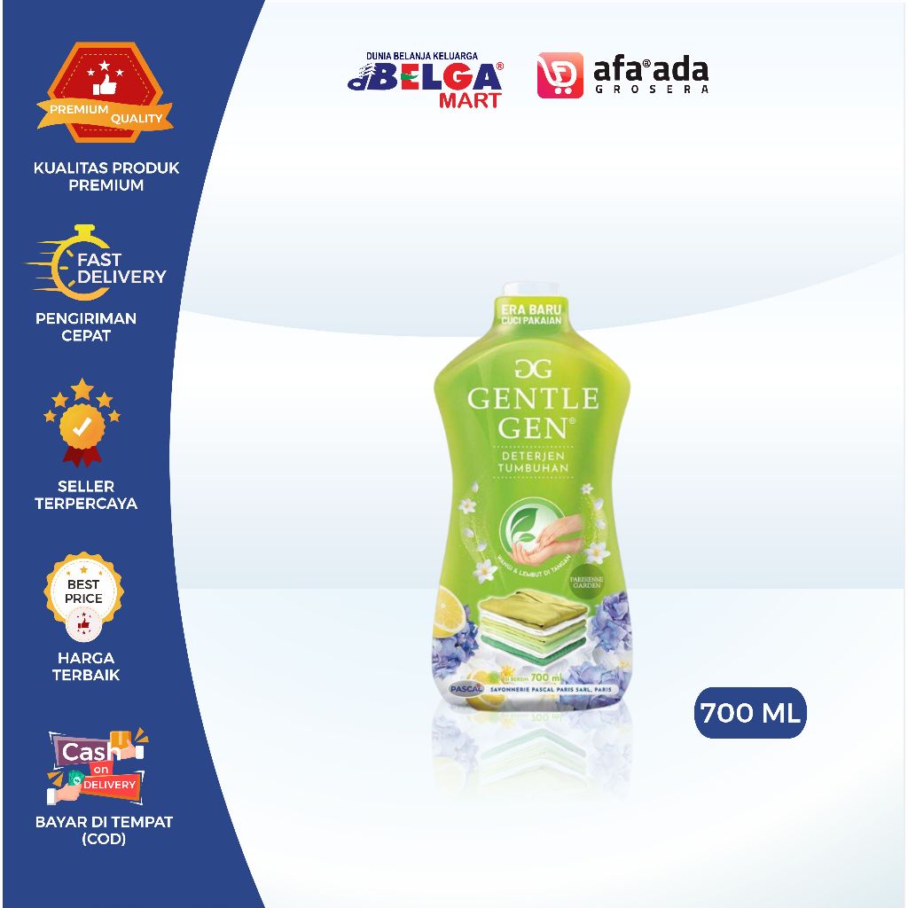 Jual GENTLE GEN DETERGEN CAIR 750ML PARISIENNE GARDEN | Shopee Indonesia