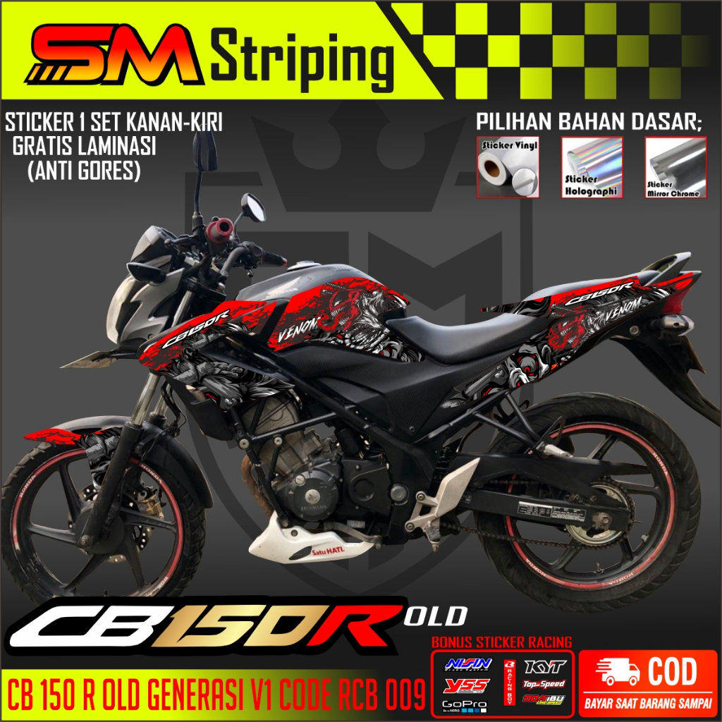 Jual cod striping variasi VENOM cb150r lama / cb 150 r old / STRIPING ...