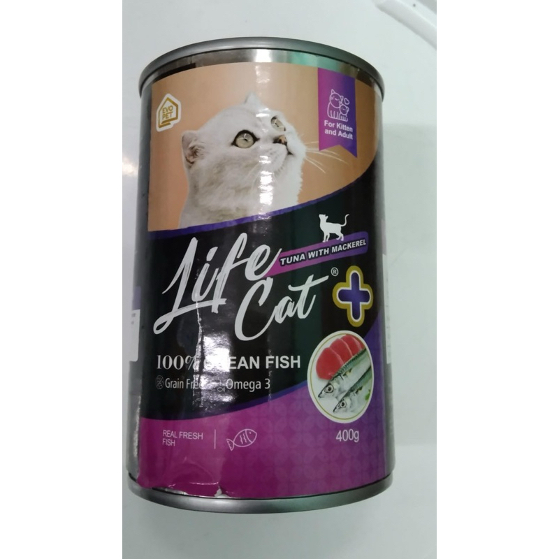 Jual Life Cat Kaleng Plus dan Life Cat Adult 400gr Makanan Basah Kucing ...