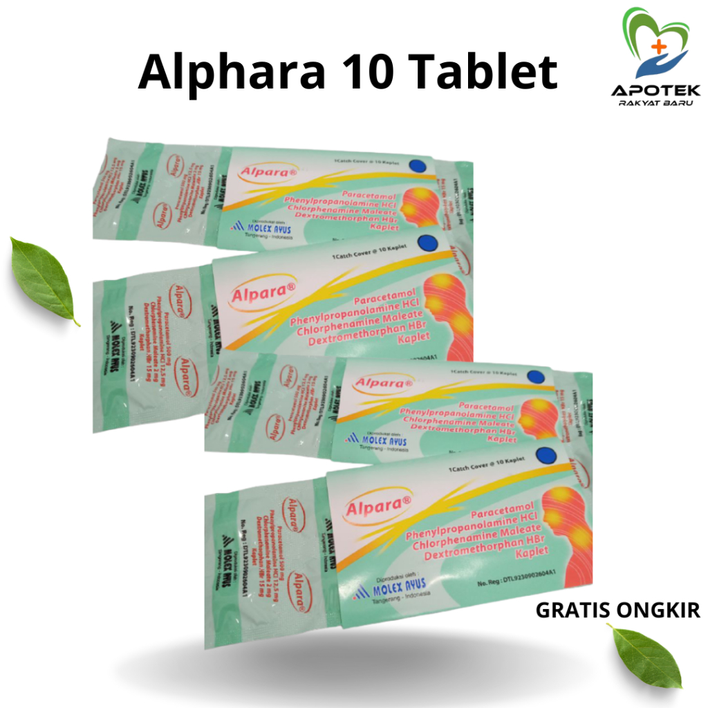 Jual Alpara 10 Kaplet Obat Batuk Demam Pilek | Shopee Indonesia