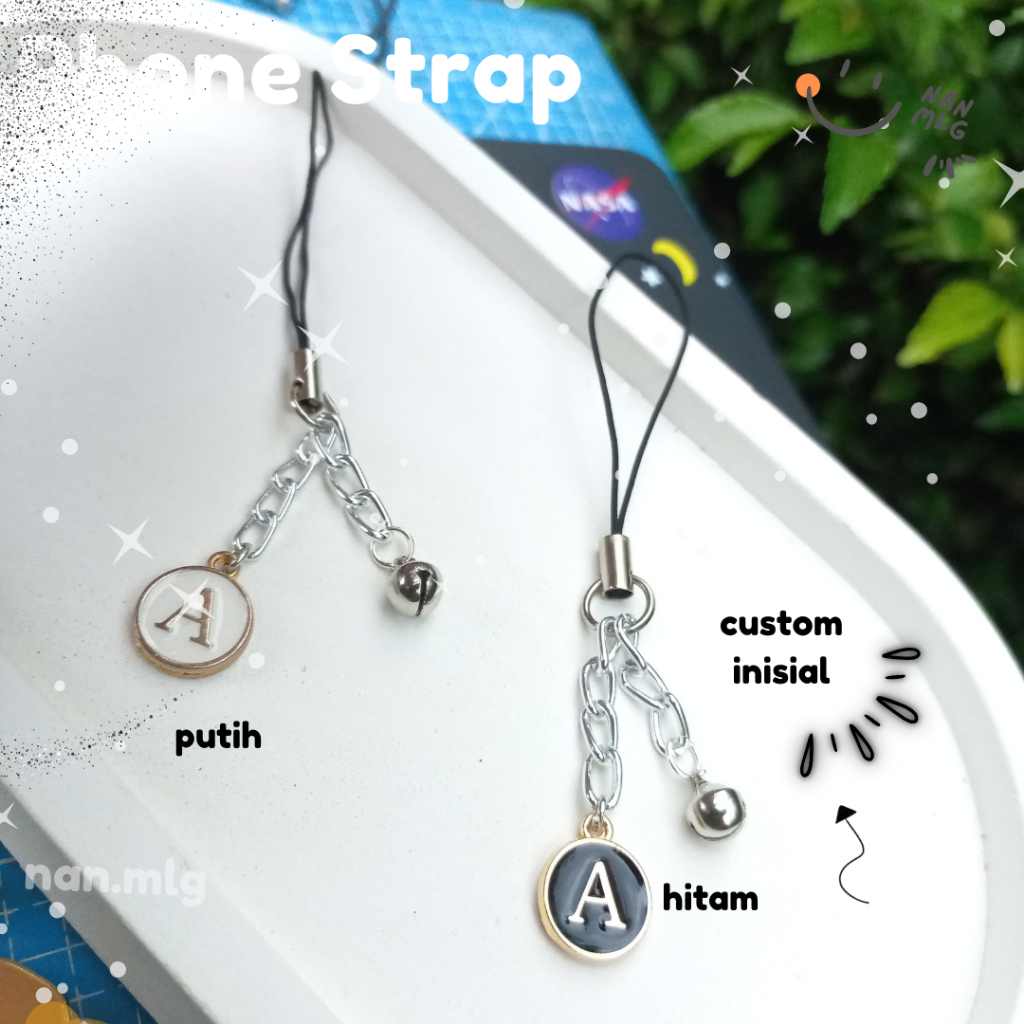 Jual Phone Strap Custom Inisial Epoxy Kerincing | Shopee Indonesia