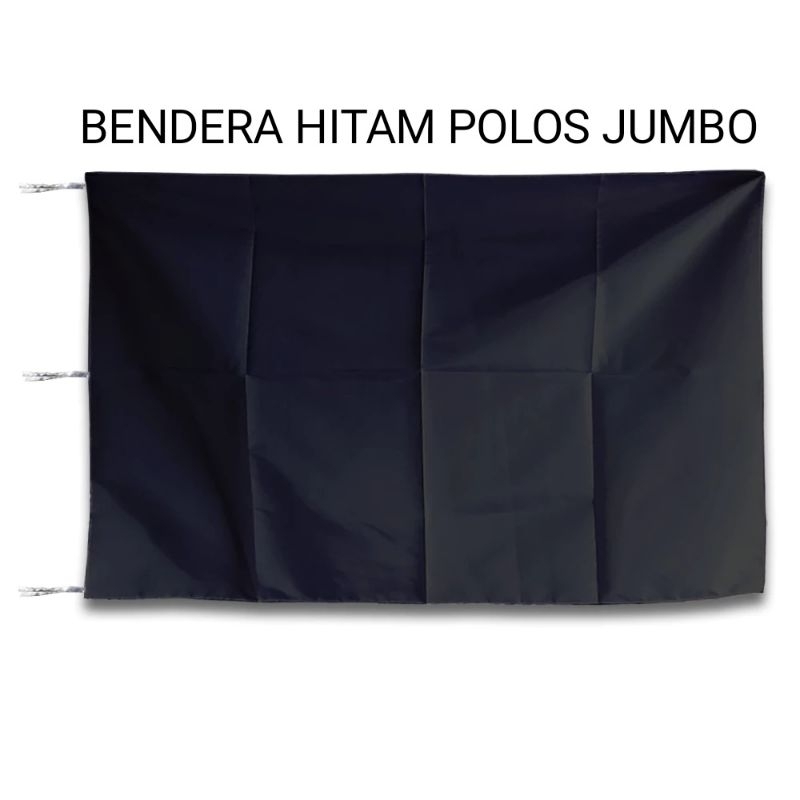 Jual bendera polos hitam super jumbo poliester peles gred A (8m ...
