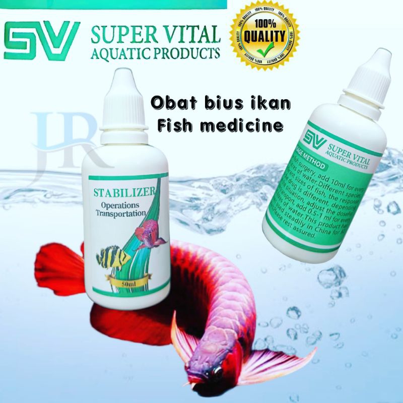 Jual Obat penenang ikan arwana stabilizer arowana bius ikan fish ...